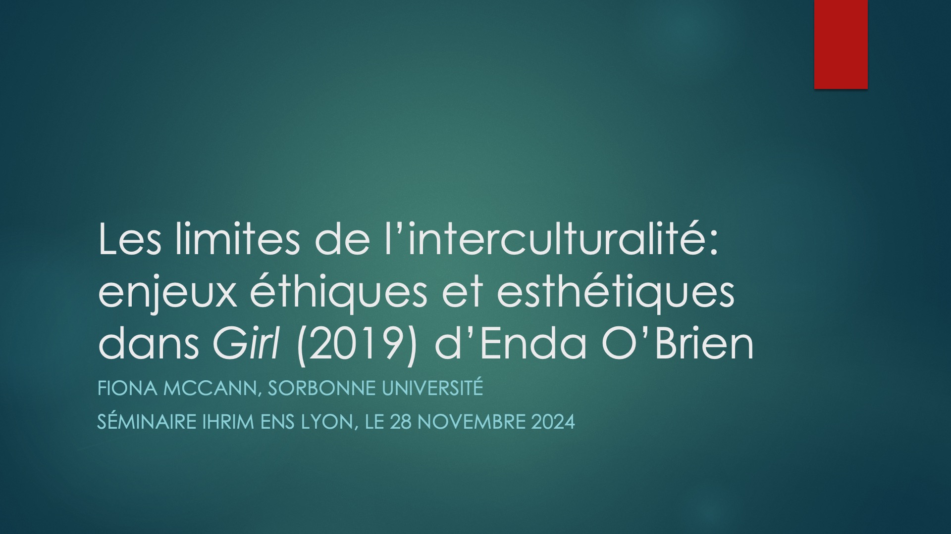 Les limites de l’interculturalité : enjeux éthiques et esthétiques dans ...